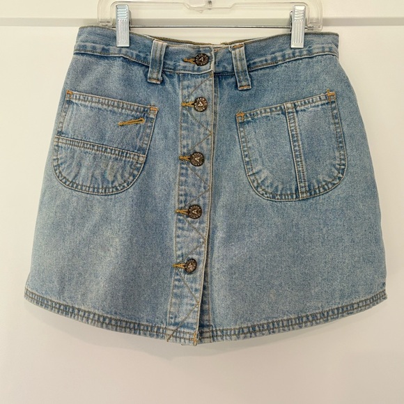 Arizona Jean Company | Skirts | Arizona Vintage 9s Y2k Denim Button Up ...